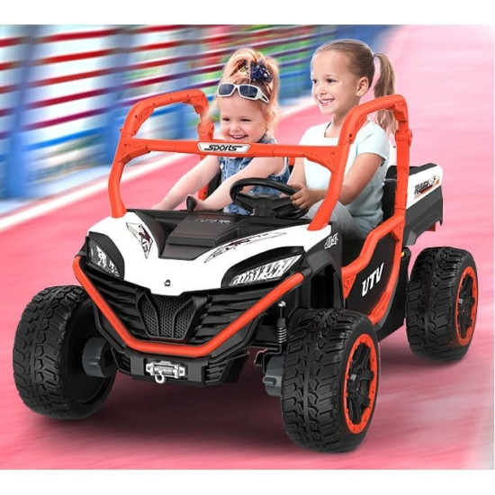 Акумулаторен двуместен джип Off-Road Racing 4X4 UTV 24V с дистанционно ...