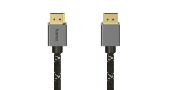 Hama DisplayPort Cable, DP 1.4, Ultra-HD 8K, Alu, 2.00 m