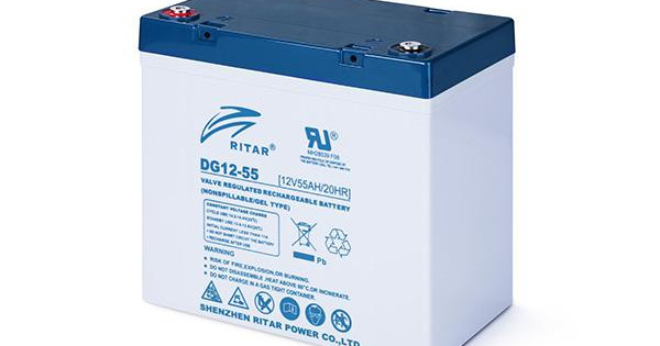 Оловна гелова батерия RITAR (DG12-55), 12V, 55Ah, 229 / 138 /211 mm F15 ...