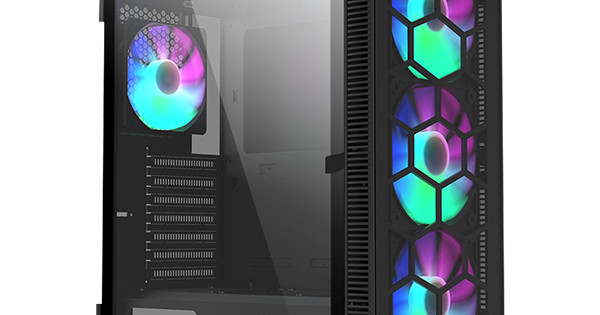 Case MONTECH X3 Glass RGB - Black